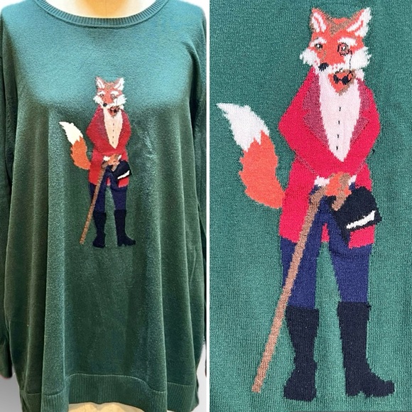 Joules | Sweaters | Mr Fox Sweater Knit Crewneck Aristocrat British Fox ...